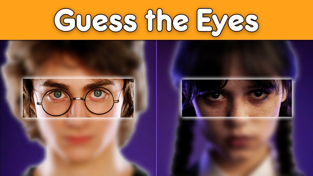 Guess the Eyes 👀 of Wednesday, Stranger Things & Harry Potter ...