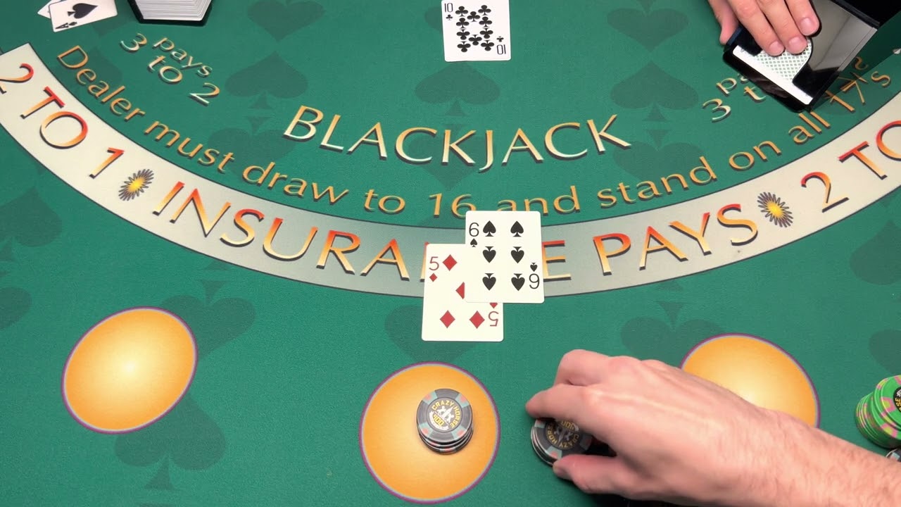 BLACKJACK first time using a strategy card, does it work? - YouTube