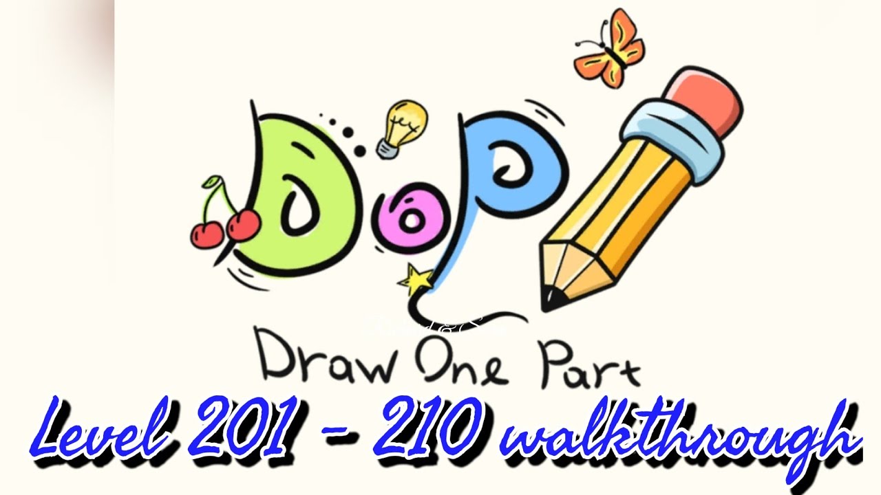 DOP Draw one part level 201 to 210 walkthrough - YouTube