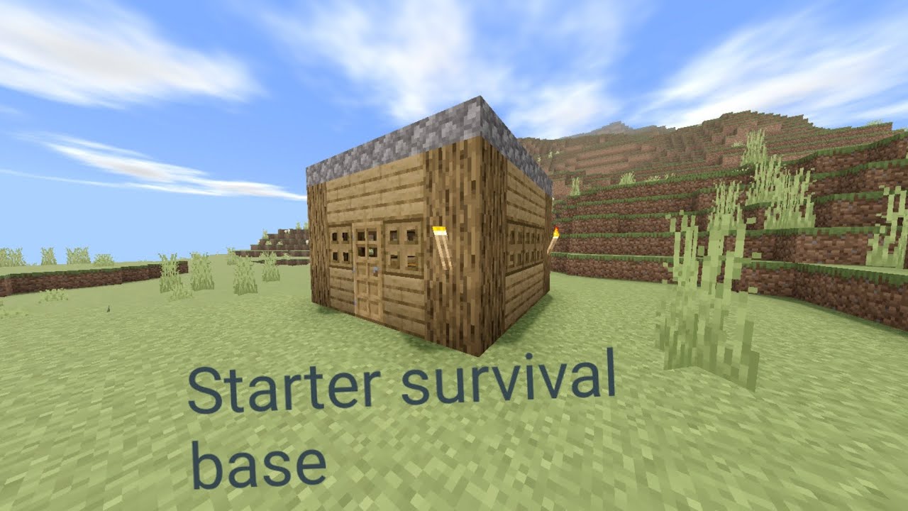 How to build a starter survival base - YouTube