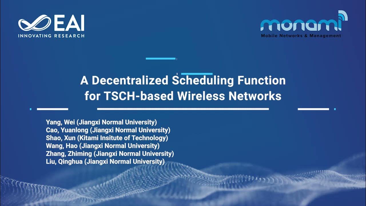A Decentralized Scheduling Function for TSCH-based Wireless Networks ...