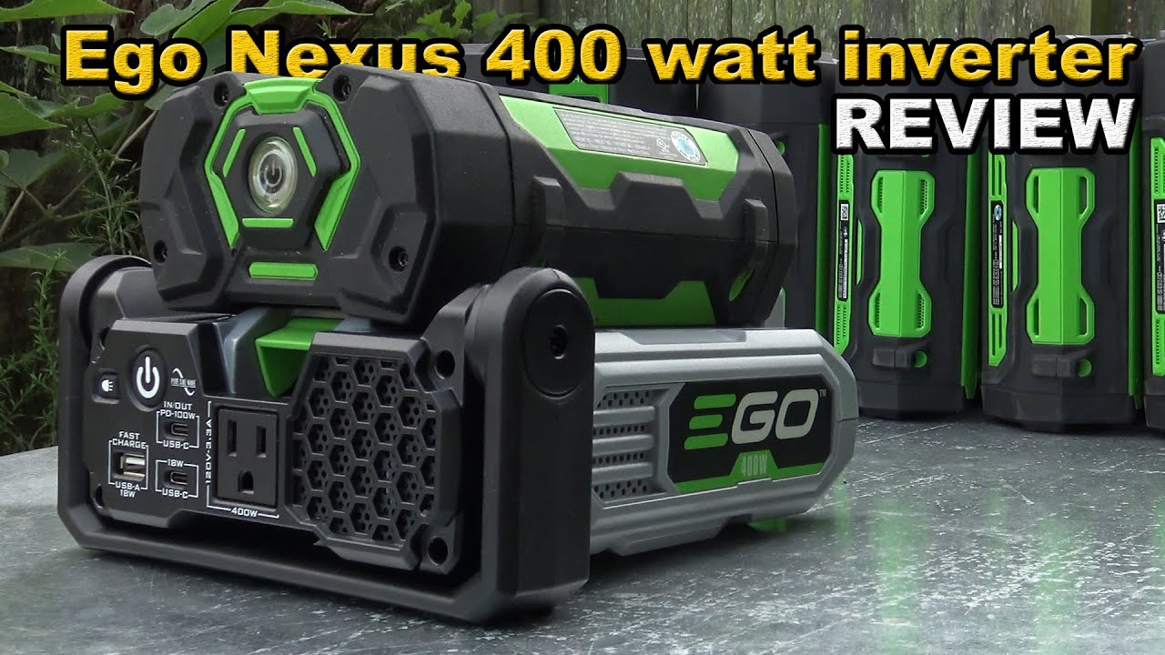 EGO nexus escape 400 watt inverter review - YouTube