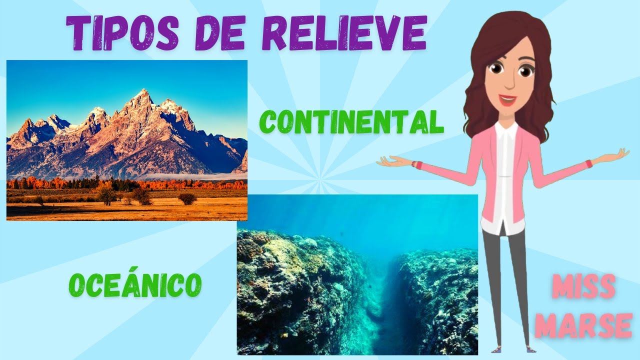 TIPOS DE RELIEVE "CONTINENTAL Y OCEÁNICO" - YouTube