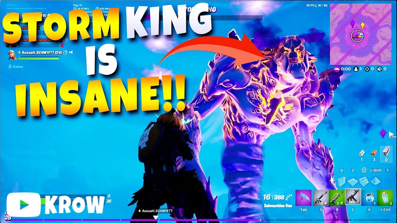 *NEW* STORM KING BOSS BATTLE Event is INSANE! (Fortnitemares LTM ...