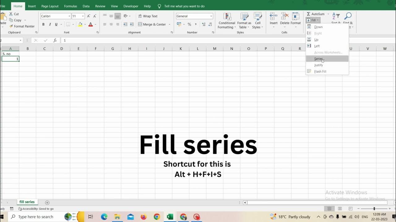 Excel Fill Series Serial No Kaise Fill Kare Excel Me Auto Fill excel-fill-series-serial-no-kaise-fill-kare-excel-me-auto-fill