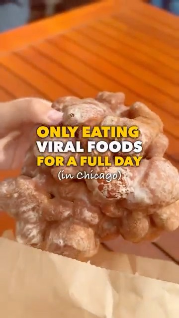 Only Eating Viral Foods in Chicago! 🍩🍔🍨 #foodie #chicago #viralfood ...