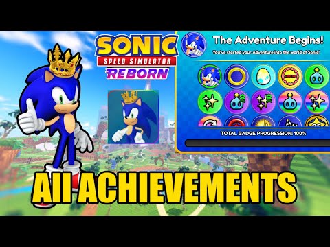 All Achievements + Elite sonic ( sonic speed simulator) - YouTube