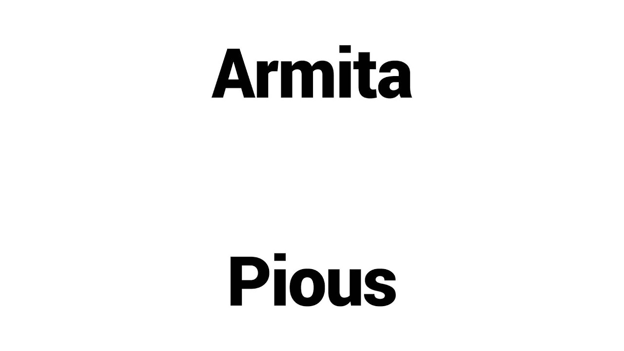 How to Pronounce Armita! - Middle Eastern Names - YouTube