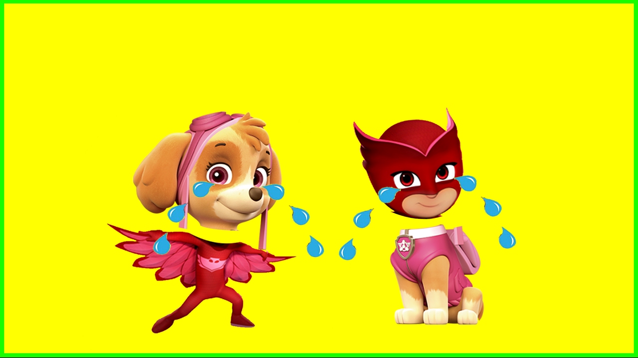 Paw Patrol ,PJ Masks Disney Nursery Rhymes Funny Story! #OWLETTE and # ...