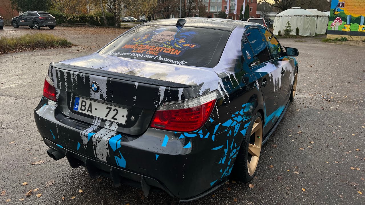 MORGENSHTERN LAST ONE 21.10.2022 RIGA BMW E60 Wrapped! - YouTube