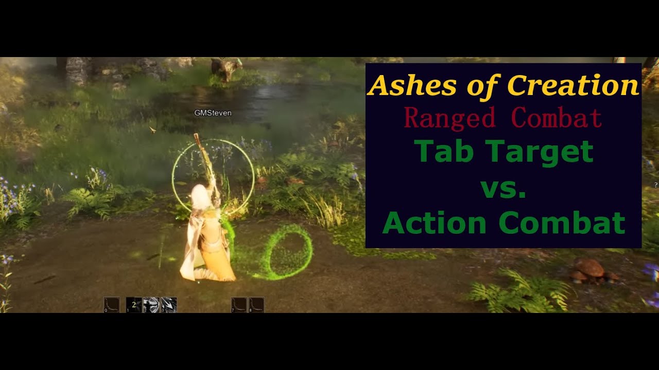 Ashes of Creation Ranged Combat - Tab Target vs Action Combat - YouTube