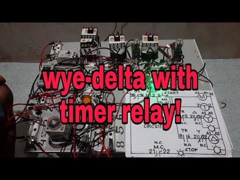 How to wire wye/delta with timer? ( tagalog) - YouTube