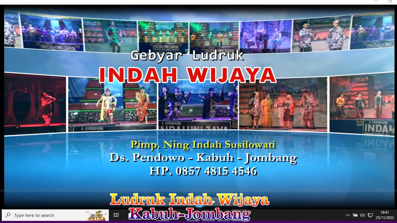🔴Pentas Ludruk Indah Wijaya Pimpinan Ning Indah Susilo Wati-Kabuh ...