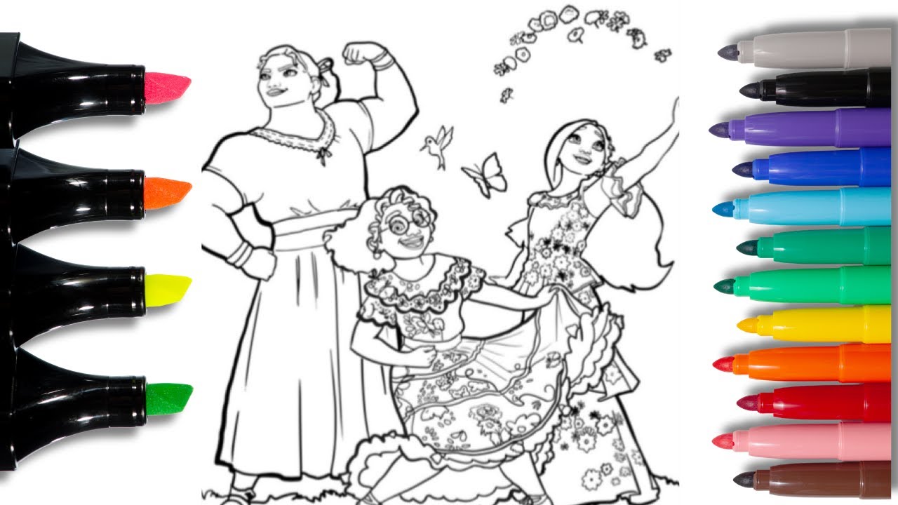 Disney Encanto Mirabel Madrigal Isabela Madrigal Luisa Madrigal ...
