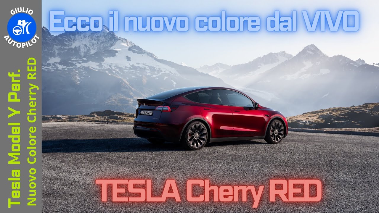 Tesla Model Y Performance - MIDNIGHT CHERRY RED - New Color 2023 - YouTube