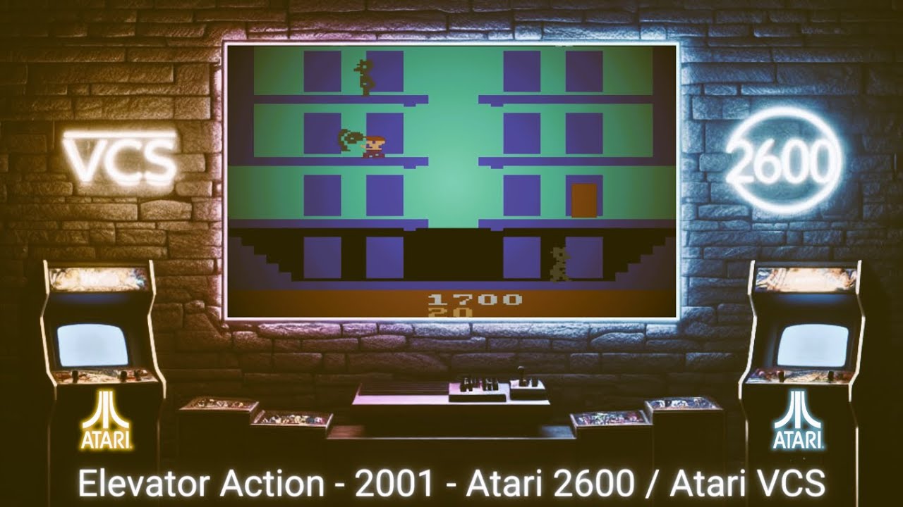 Elevator Action - 2001 - Atari 2600 ( Atari VCS ) - YouTube