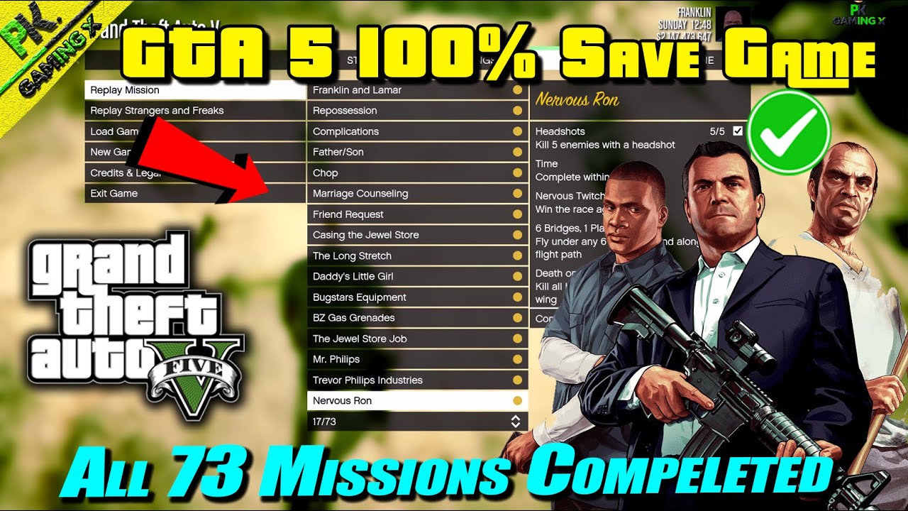 How to install 100% Save Game GTA 5 (2024) GTA V 100% Completion - YouTube