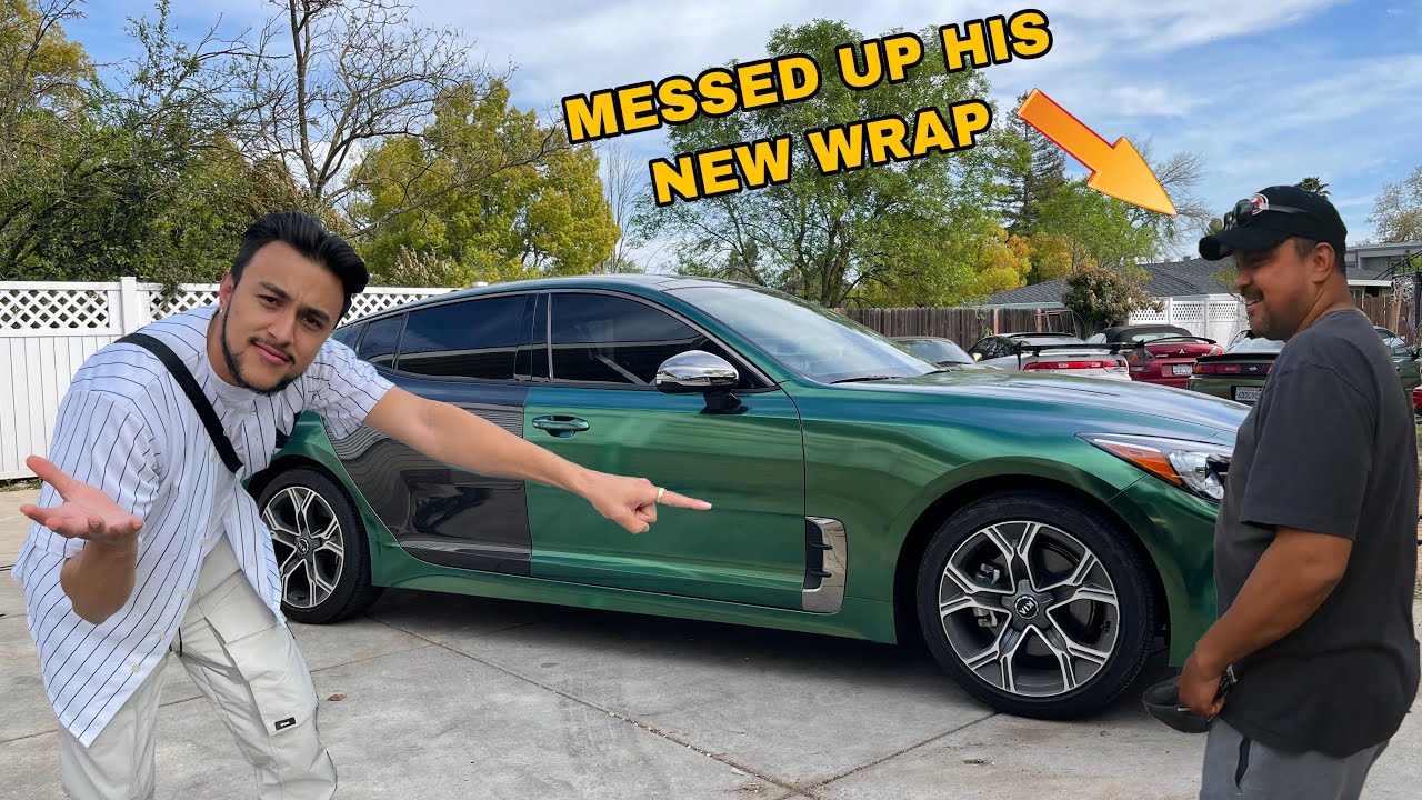 DAD DAMAGED HIS NEW WRAP.....NOW WHAT? | How To Quickly Repair Damage ...