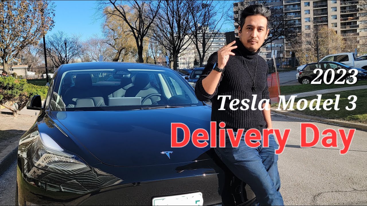 2023 Tesla Model 3 Long Range | Delivery Day | Toronto - YouTube