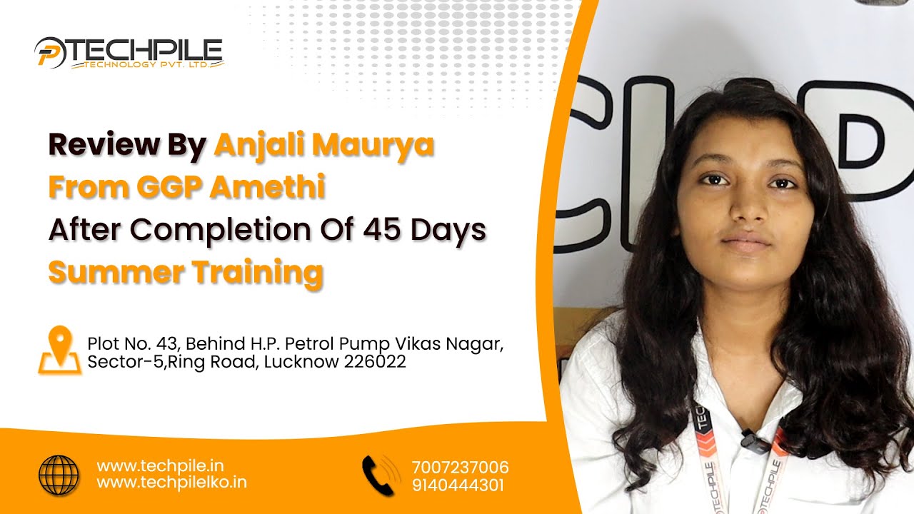 Summer Training 2023 | Feedback of Anjali Maurya From Government Girls Polytechnic Amethi - YouTube