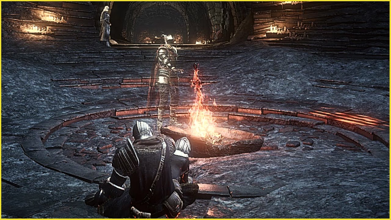 Firelink Shrine Bonfire | Dark Souls III Ambience - YouTube