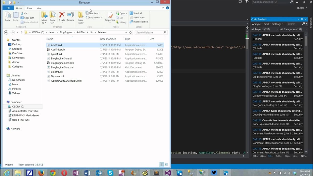 Convert BlogEngine.NET Extension To Version 3.0 - YouTube