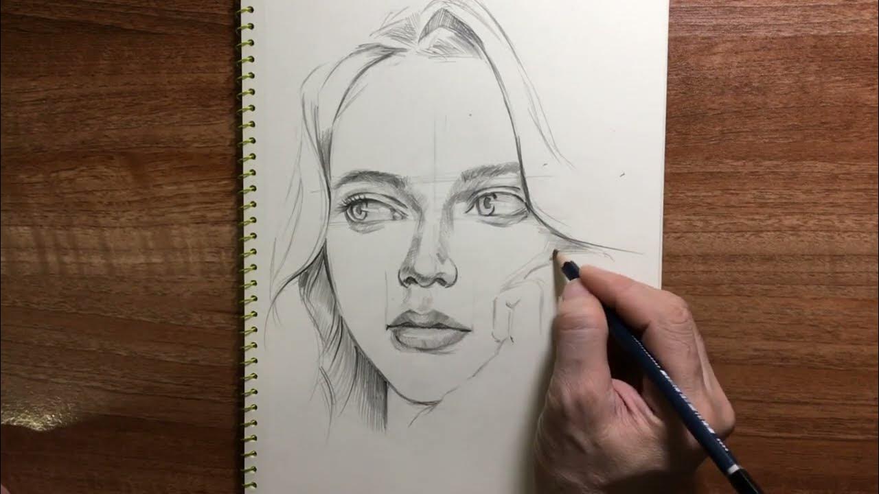 How to draw Face Girl Art || Drawing Tutorial for beginners - YouTube