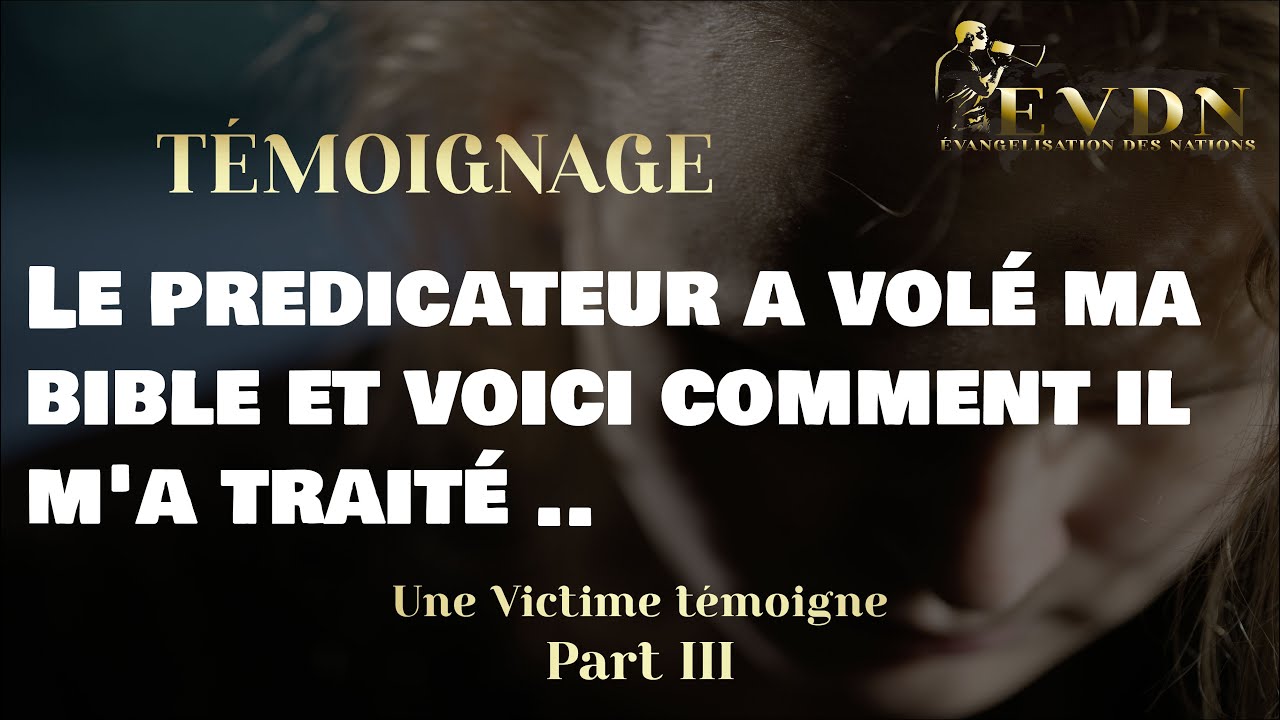[PODCAST]:Le predicateur a volé ma bible et voici comment il m'a traité ...