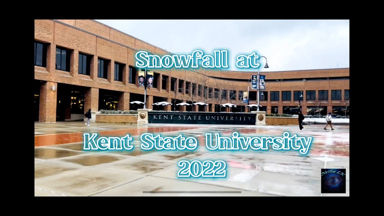 Snowfall at Kent State University 2022 - YouTube