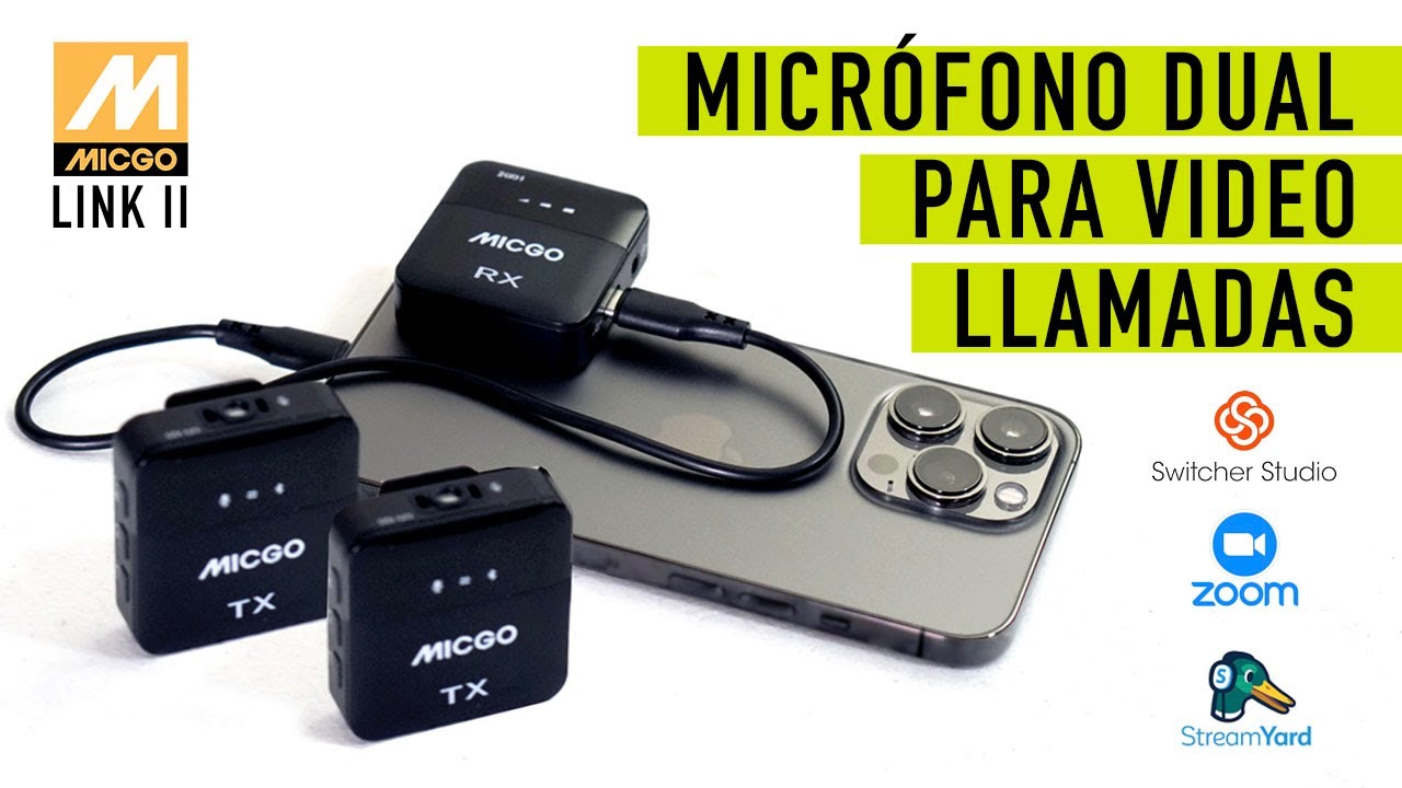 Micrófono inalámbrico para video llamadas - MICGO LINK II - YouTube