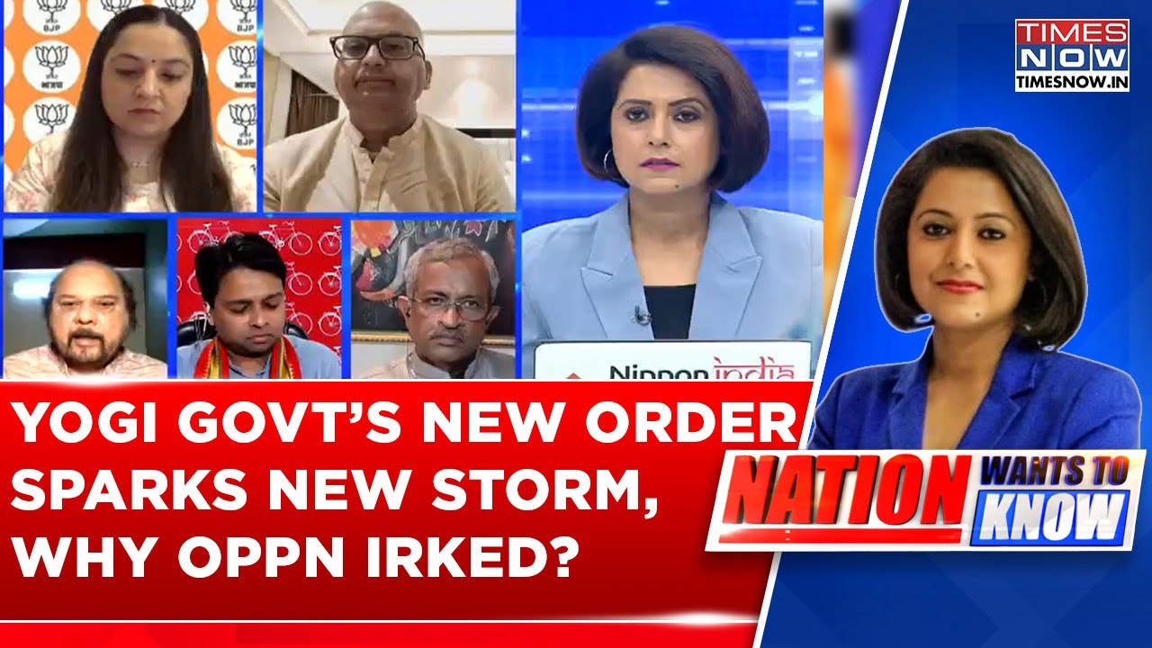 Heated Discussion On Times Now Show As Row Erupts After UP Govt Brings ...