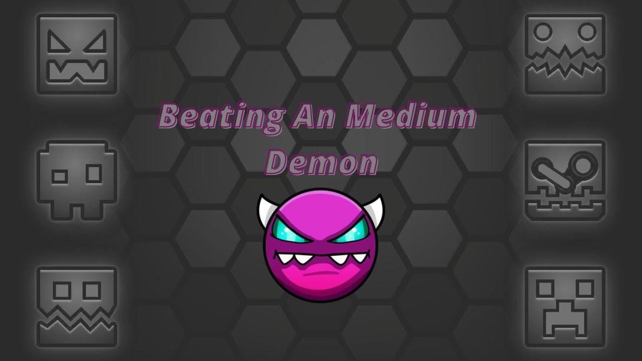 Geometry Dash Beating A Med Demon (Hemi 66% Completed) - YouTube