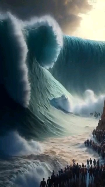 Mental picture of how the red sea look like when the walk through 😱😱 ...