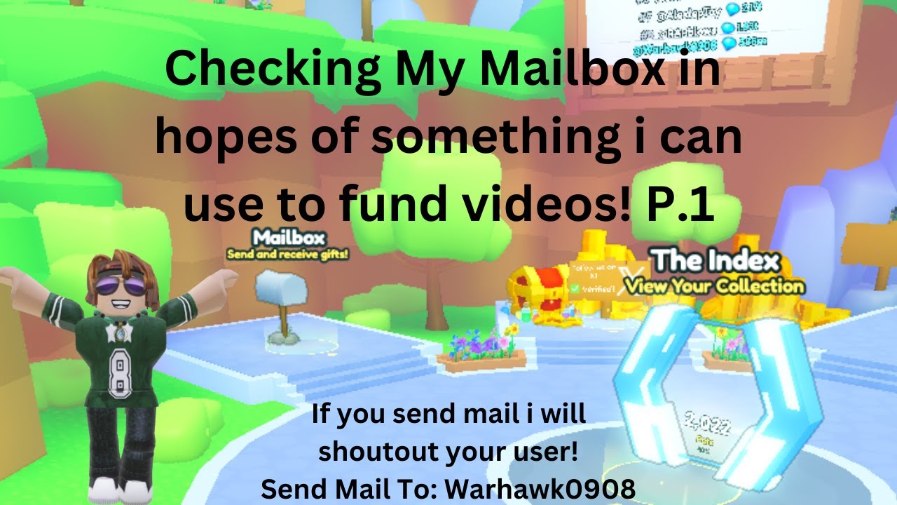 Checking Mailbox! P.1 #foryou #roblox #ps99 #giveaway - YouTube