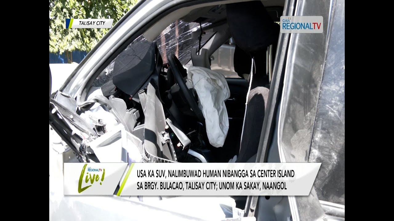 GMA Regional TV Live: Pagkabangga sa SUV sa center island, sapul sa ...