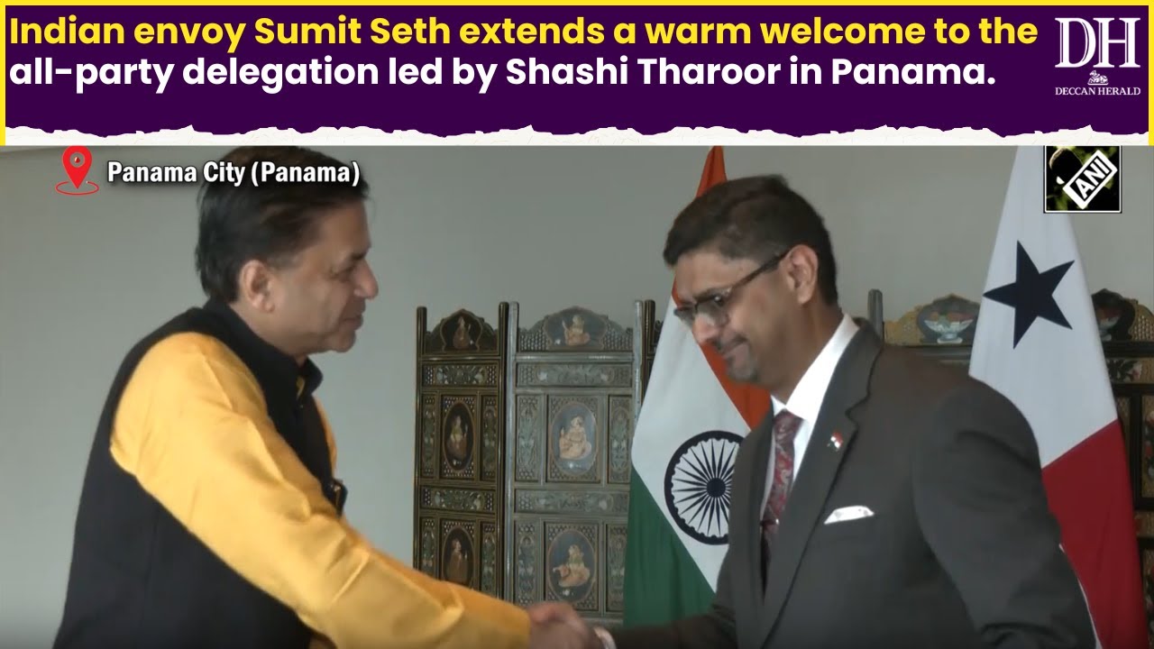Indian envoy Sumit Seth welcomes Shashi Tharoor-led all-party ...