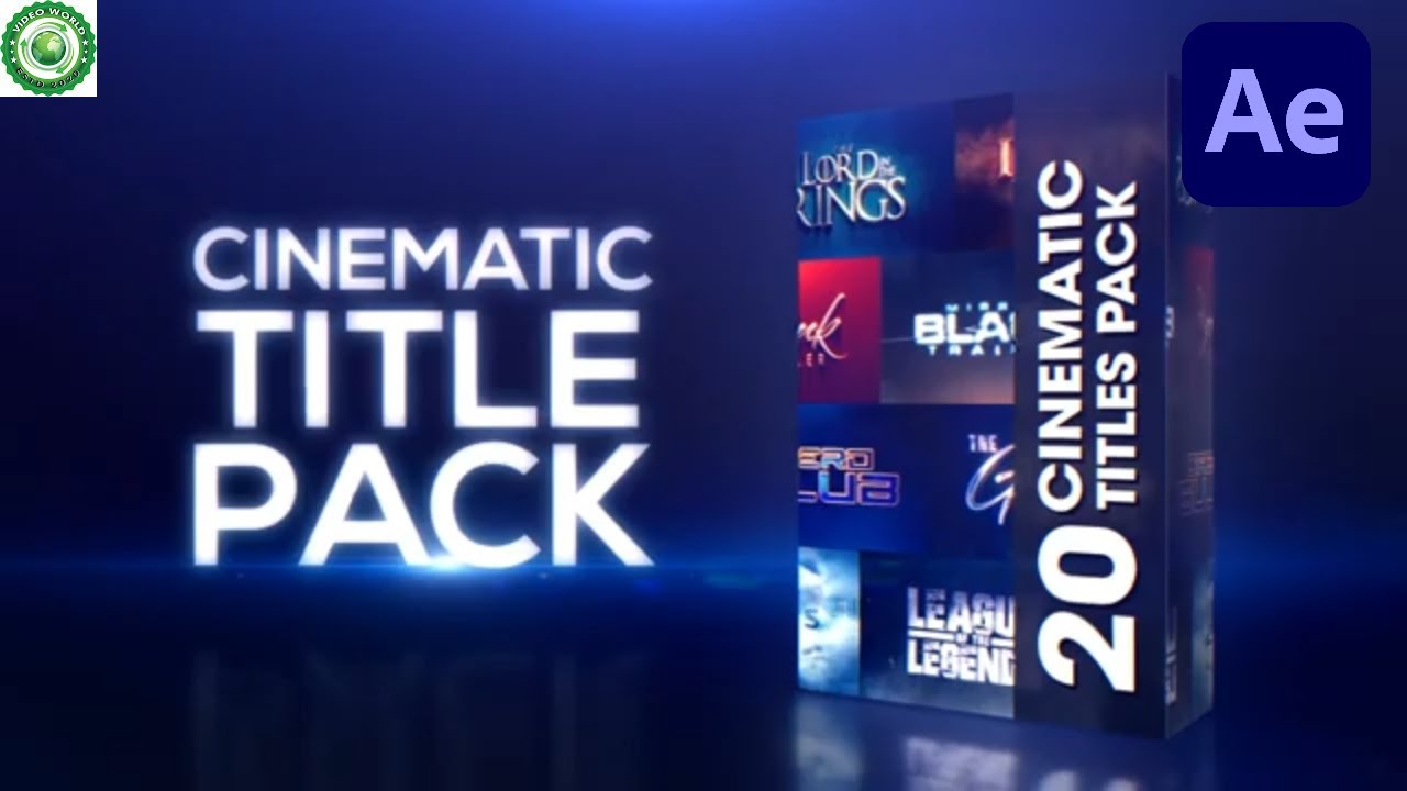 ae project file Cinematic title pack 28-Video World || After Effect ...