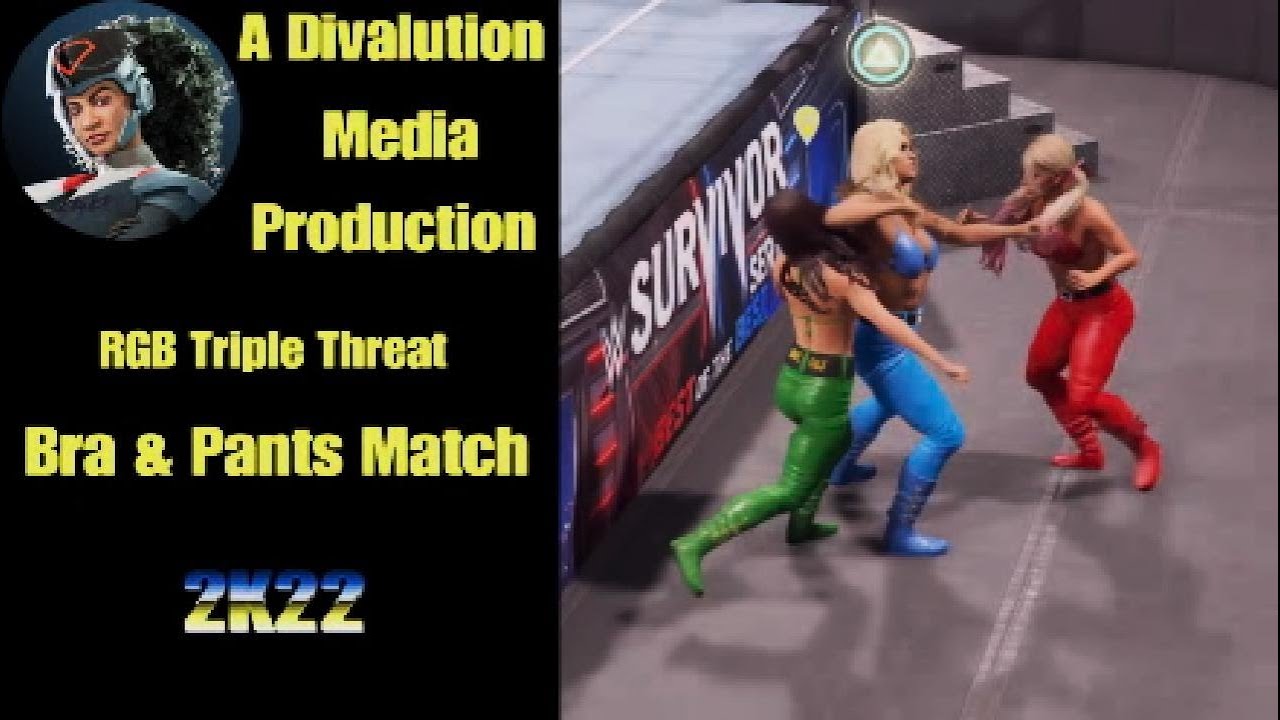 WWE 2K22 Alexa Bliss Vs AJ Lee Vs Torrie Wilson - Request RGB Triple Threat Match - YouTube