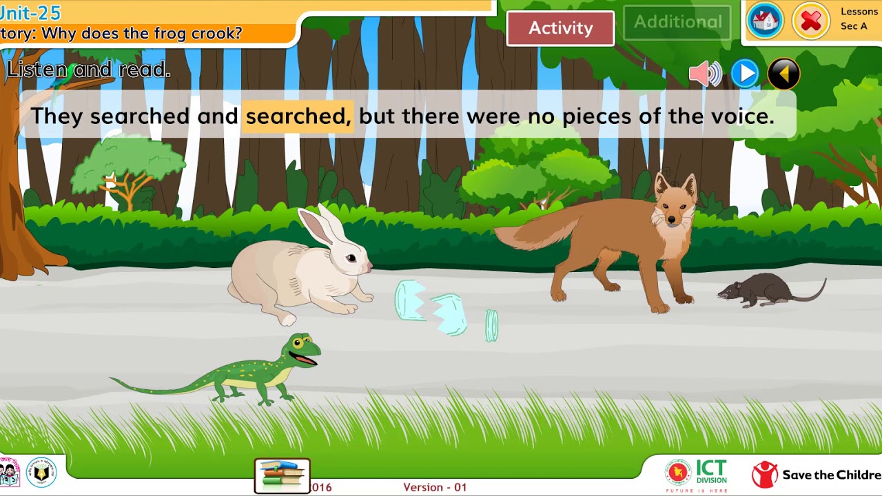 Unit 25 Story why does the frog crook Lesson 5-6 - YouTube
