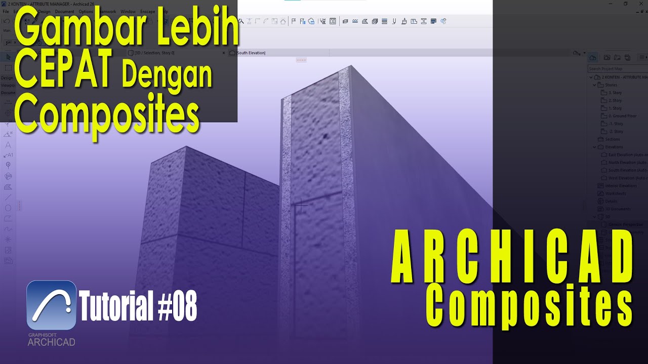 #17 Composites di Archicad | Tutorial ARCHICAD 26 Indonesia - YouTube
