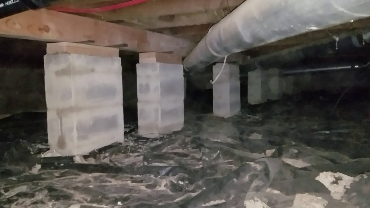 Crawlspace Foundation Repair and House Leveling - YouTube