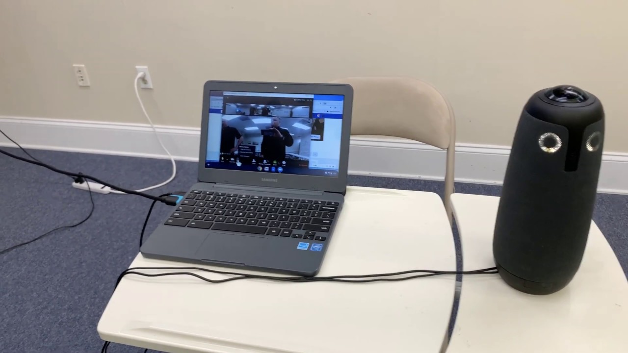 Zoom.US Meeting with the Meeting Owl & Social Distancing during the ...