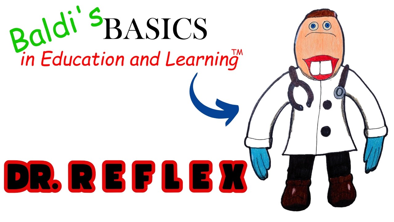 Como DIBUJAR al DR REFLEX de Baldi's Basic / How to DRAW DR REFLEX from ...