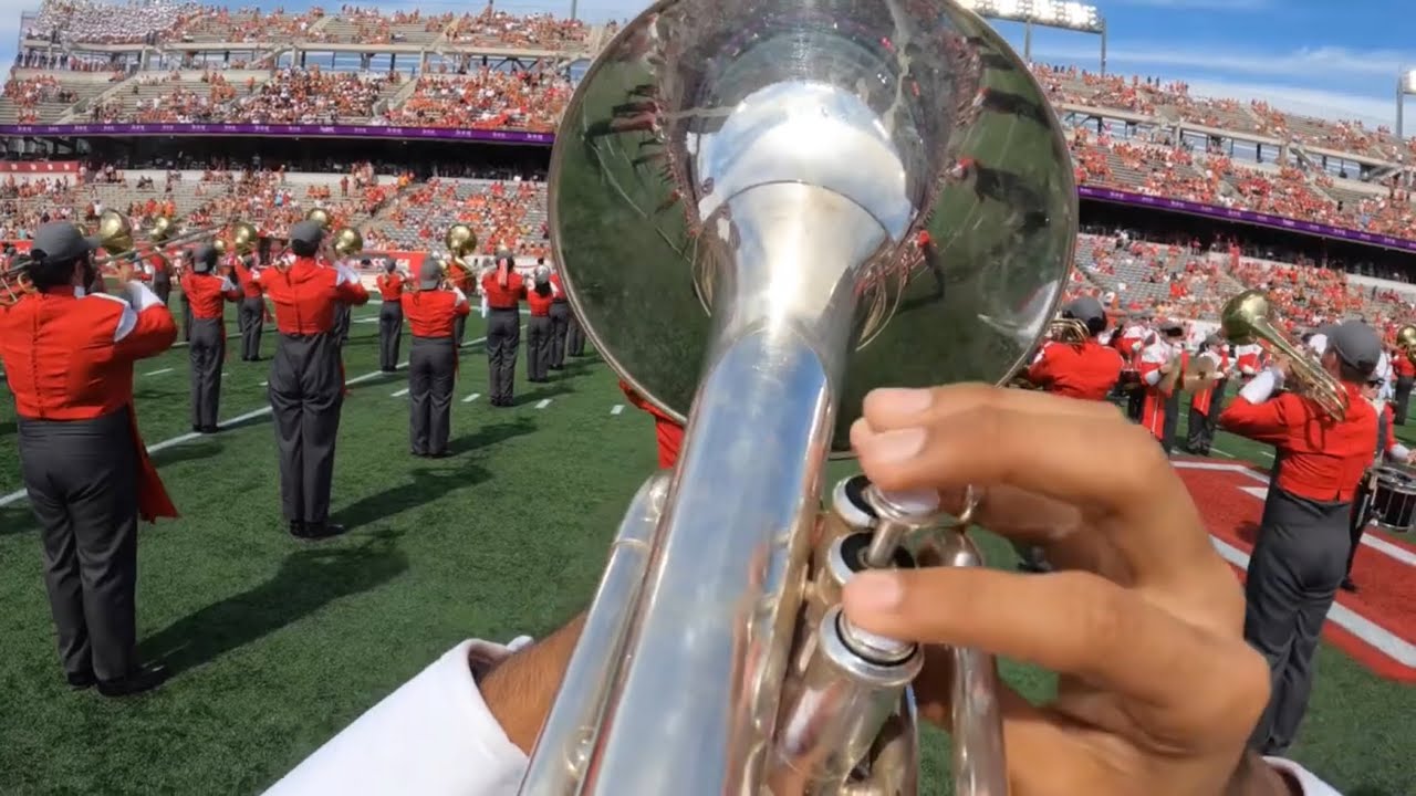 Spirit of Houston Marching Band - Pregame - Mellophone Headcam - YouTube