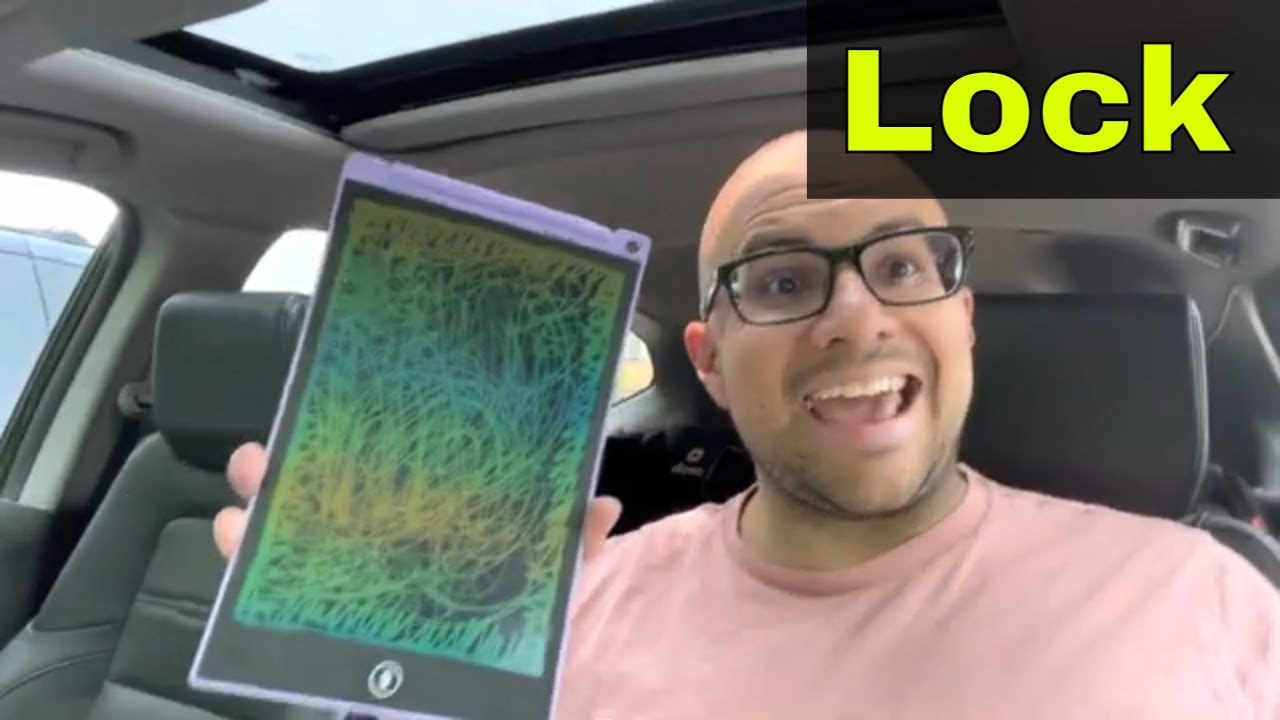 How To Lock Drawing Or Writing In LCD Writing Tablet-Easy Tutorial ...