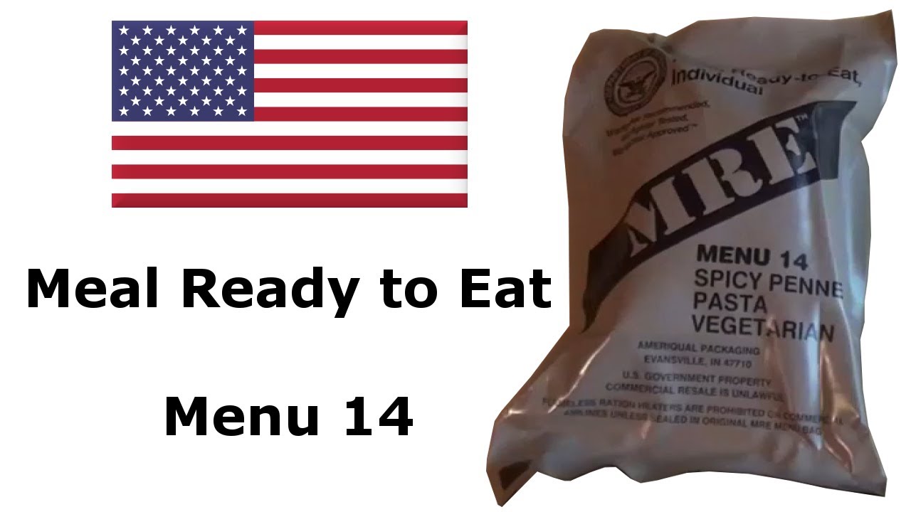 MRE Meal ready to eat Menu 14 INSPDATE 2013 - YouTube