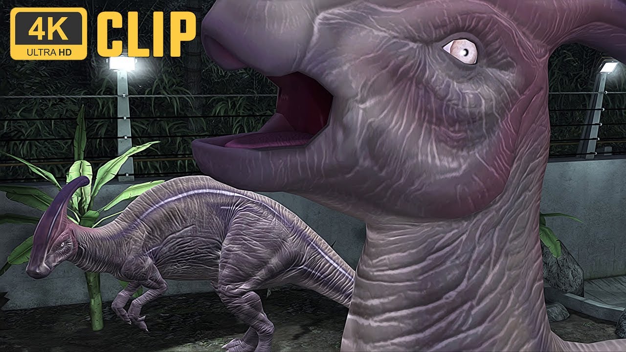 The Parasaur Enclosure Jurassic Park: The Game | Clip Gameplay Ultra HD ...