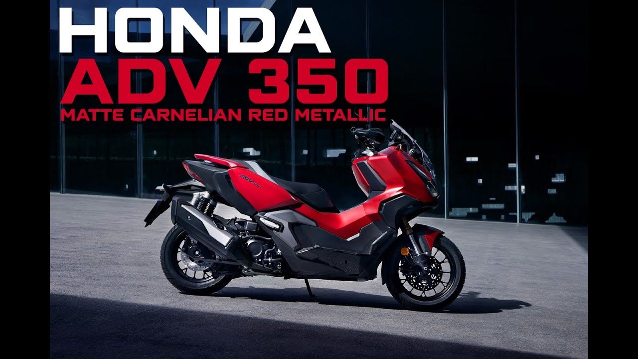 HONDA ADV 350 "MATTE CARNELIAN RED METALLIC" WALKAROUND | KuysThirdee ...