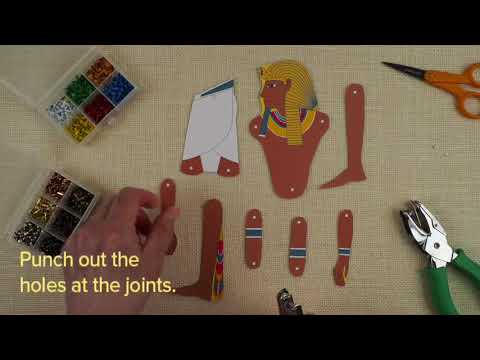 How to Make an Articulated Historical Paper Doll from Ancient Egypt ...