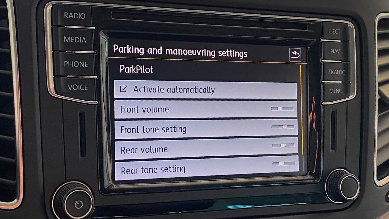 MIB2 PQ car menu access with key combination - YouTube